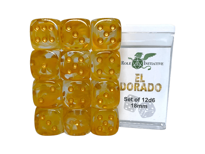 Set 12d6 Diffusion El Dorado w/ Metallic Gold | FERRET GAMES SPA