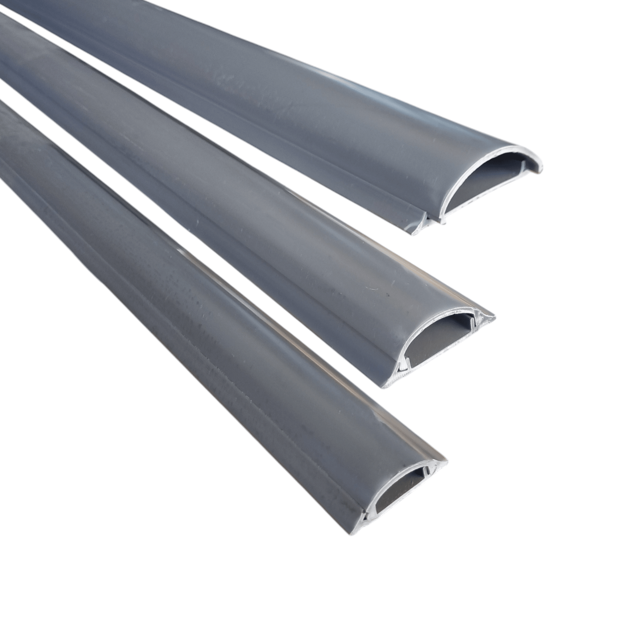 Canaleta PVC para Piso Gris | Insumos Electricos Anselec