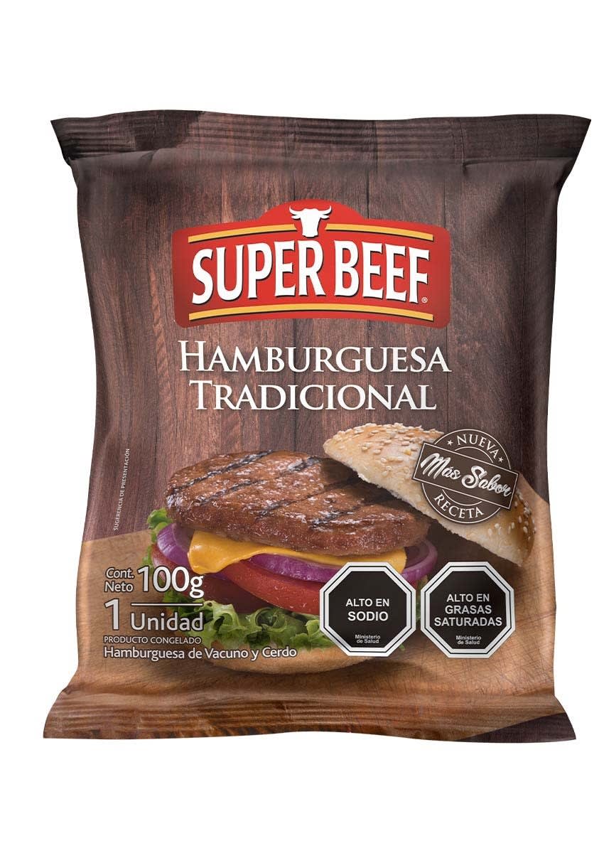 HAMBURGUESA TRADICIONAL SUPERBEEF 100G | Antarticos