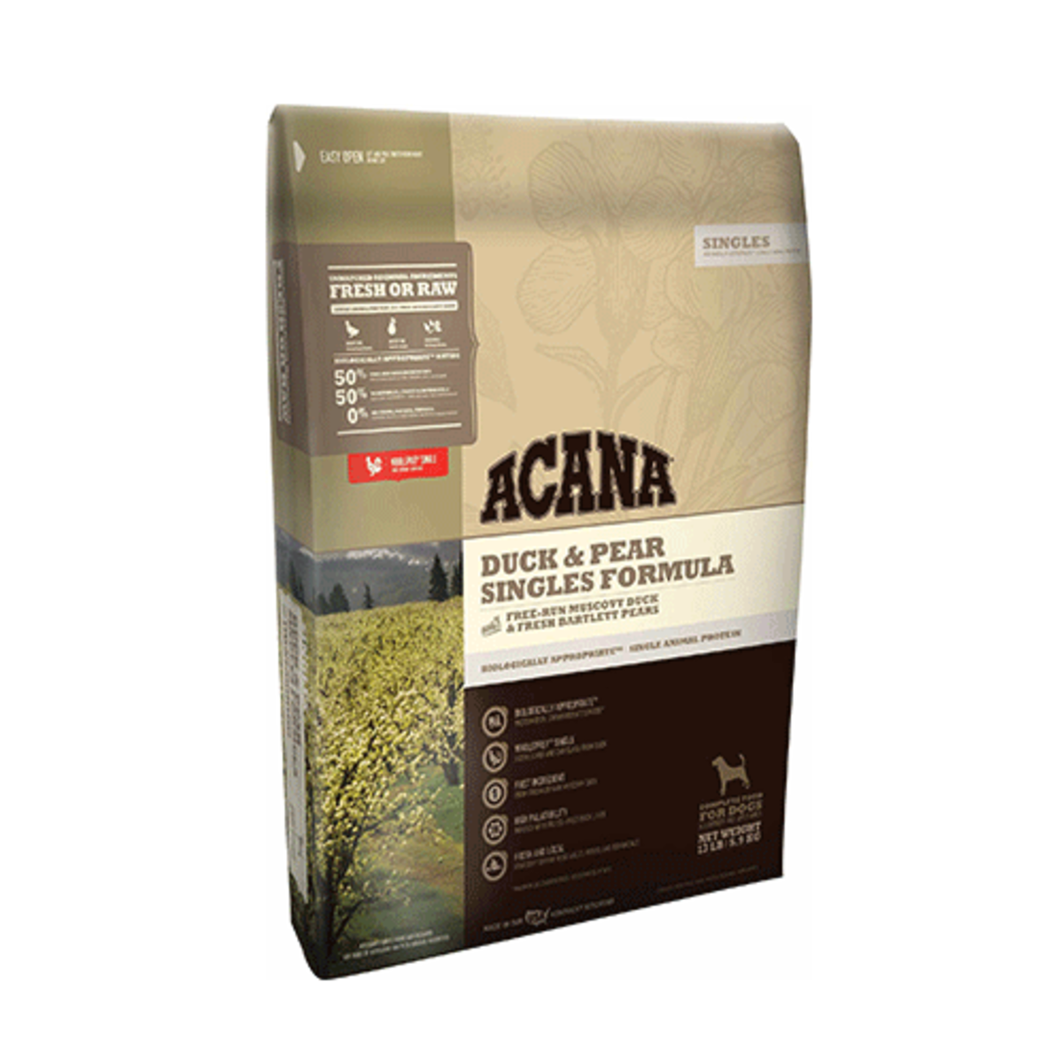 ACANA SINGLES DUCK & PEAR | Tree Pet Store