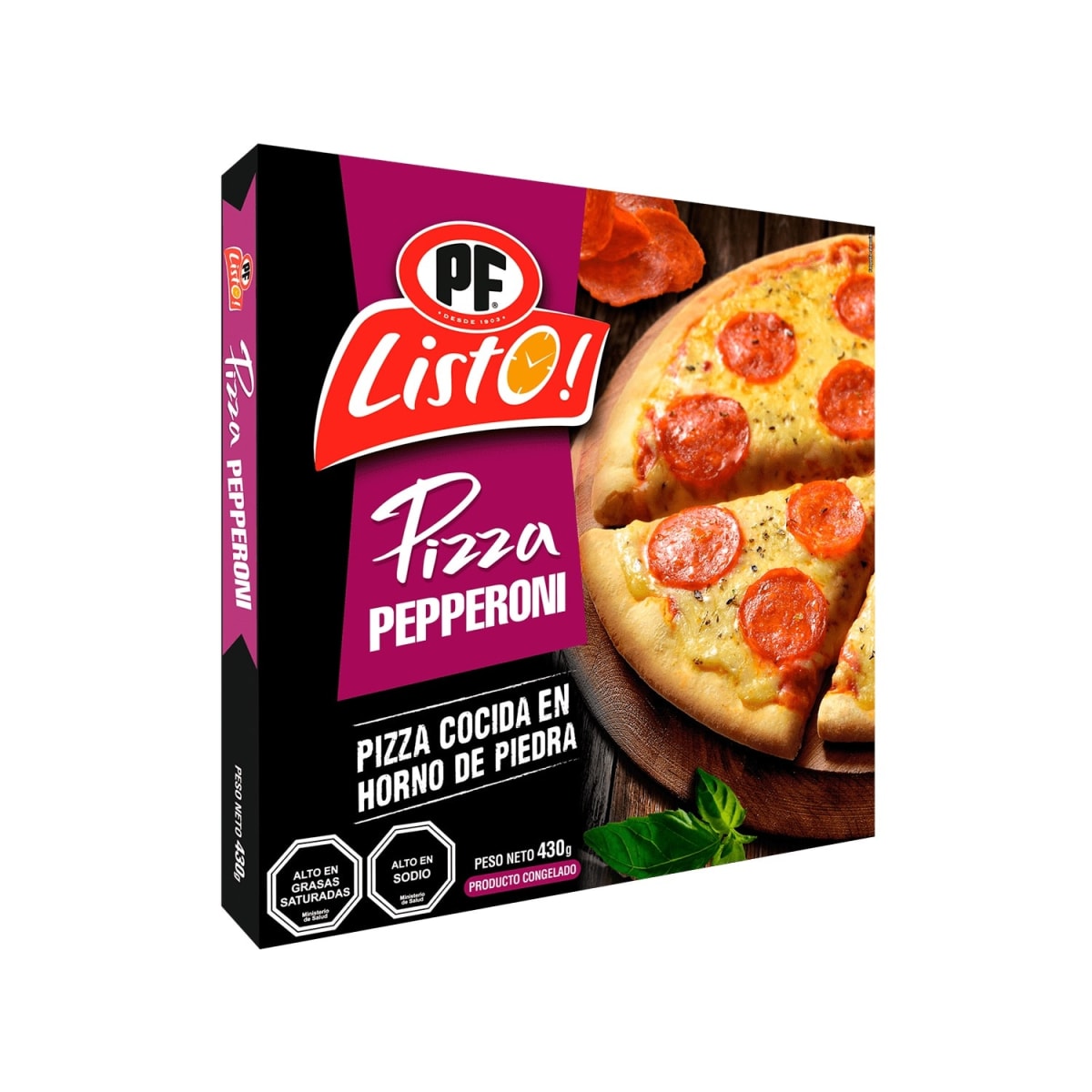 PIZZA PEPPERONI PF 430 GRAMOS | Quesos y Cecinas Mi cheff